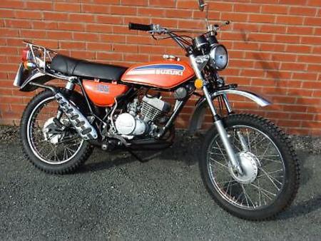 SUZUKI 1975-suzuki-ts100-motorcycle-red-only-623-miles-just-out-of-a ...