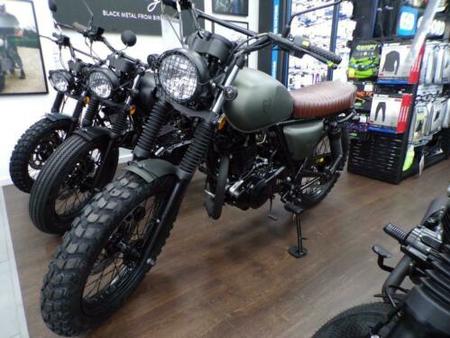 MUTT MOTORCYCLES MUTT HILTS GREY 125CC RETRO, CUSTOM PAINT JOB ...