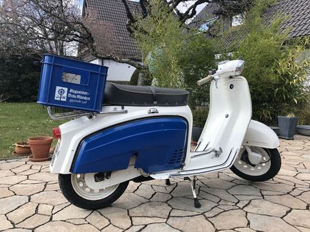 GARELLI raritaet-weiss-blauer-roller-garelli-capri-50s-1970 ...