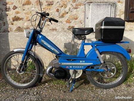 MBK mobylette-motobecane-51-v-bleu-1980-1ere-main-1516km-tbe occasion ...