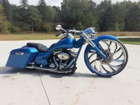 HARLEY DAVIDSON 2012-harley-davidson-road-king-lay-frame-bagger-chopper ...