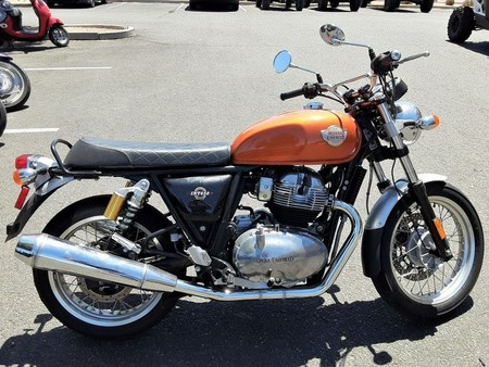 ROYAL ENFIELD 2019-royal-enfield-int650-orange-crush occasion - Le Parking